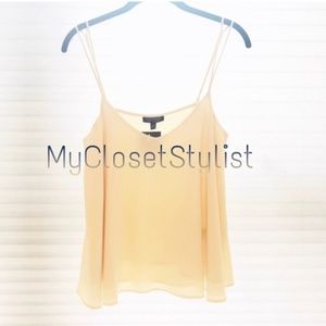 Topshop | Tops | Topshop Swing Fringe Yellow Tank Top 4s Nwt Cami ...